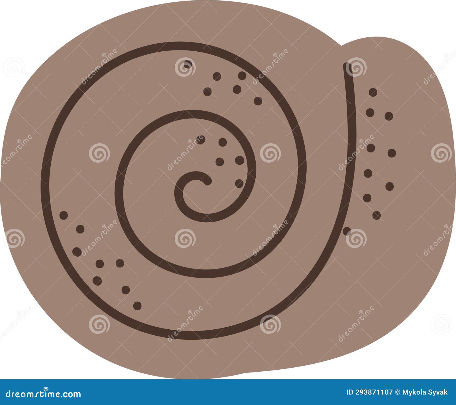 Sea Snail Shell stock vector. Illustration of mollusk - 293871107