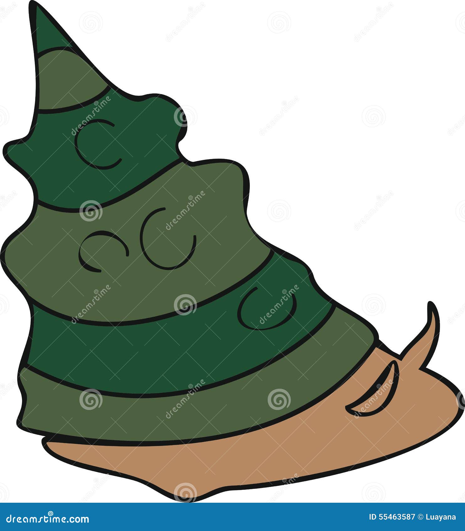 Cone Snails Shell In Doodle Style. Seashell Vector Illustration ...