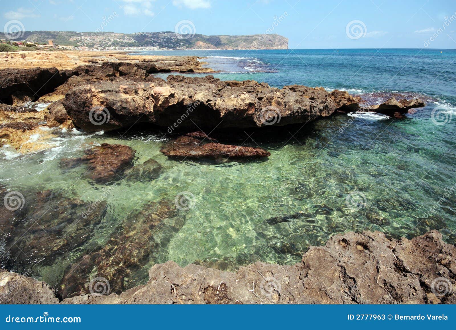 Sea in Spain stock image. Image of vacations, ocean, water - 2777963