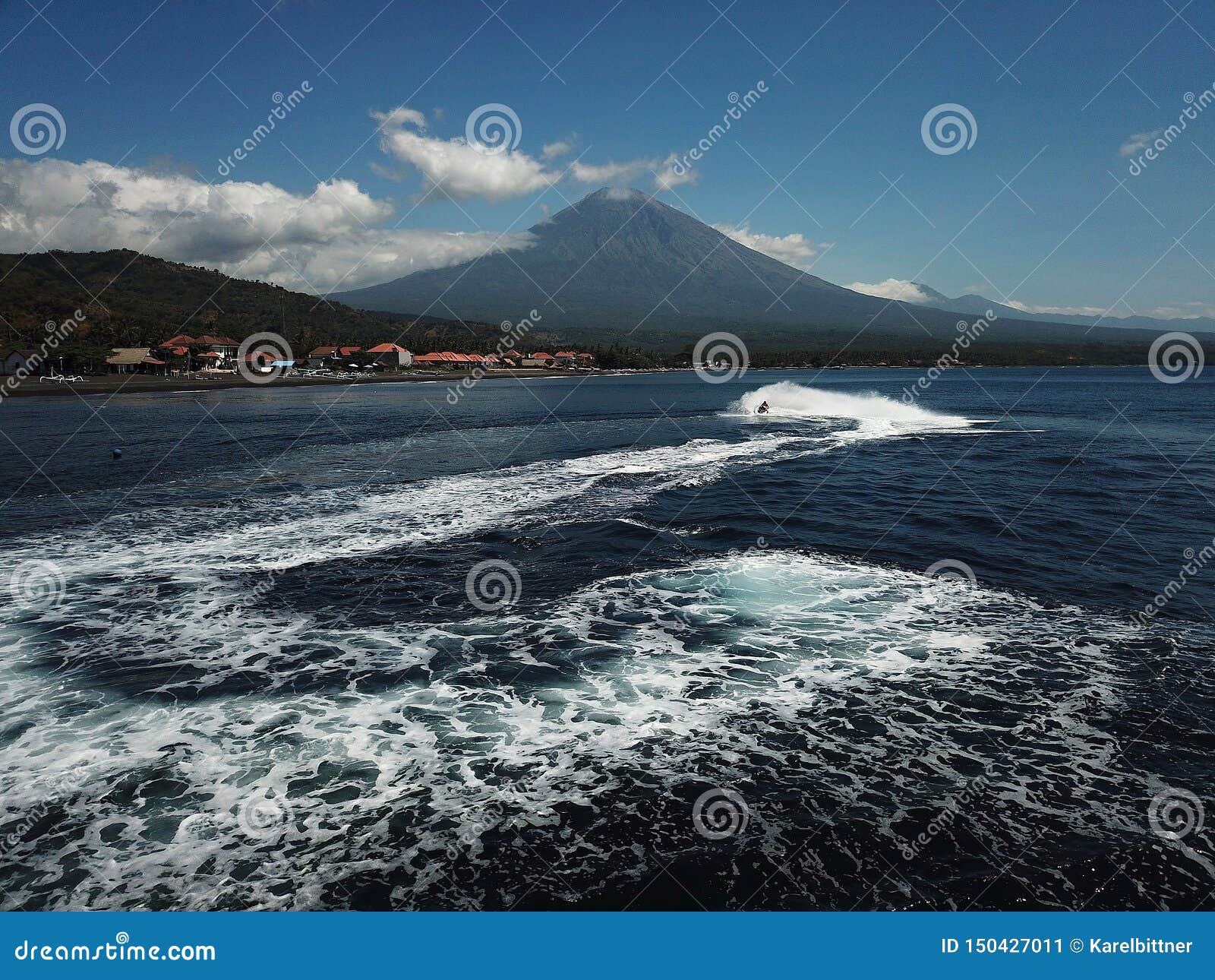 Sea and Speed on the Bali Sea Stock Image - Image of powerful, strong ...