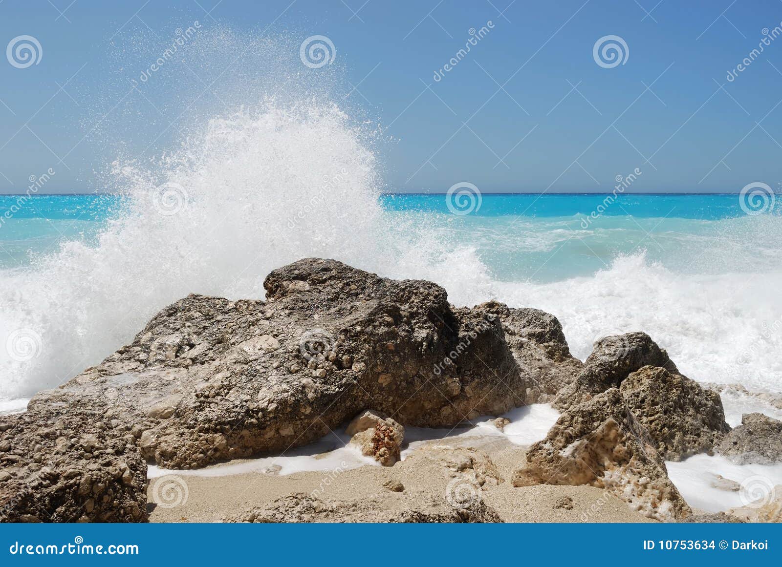 Sea splash stock photo. Image of tropical, beach, foamy - 10753634