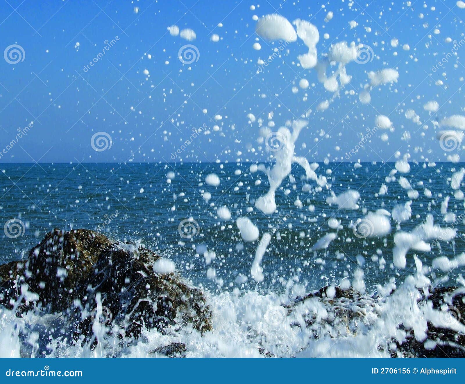 Sea splash on the rocks stock photo. Image of marine, beach - 2706156