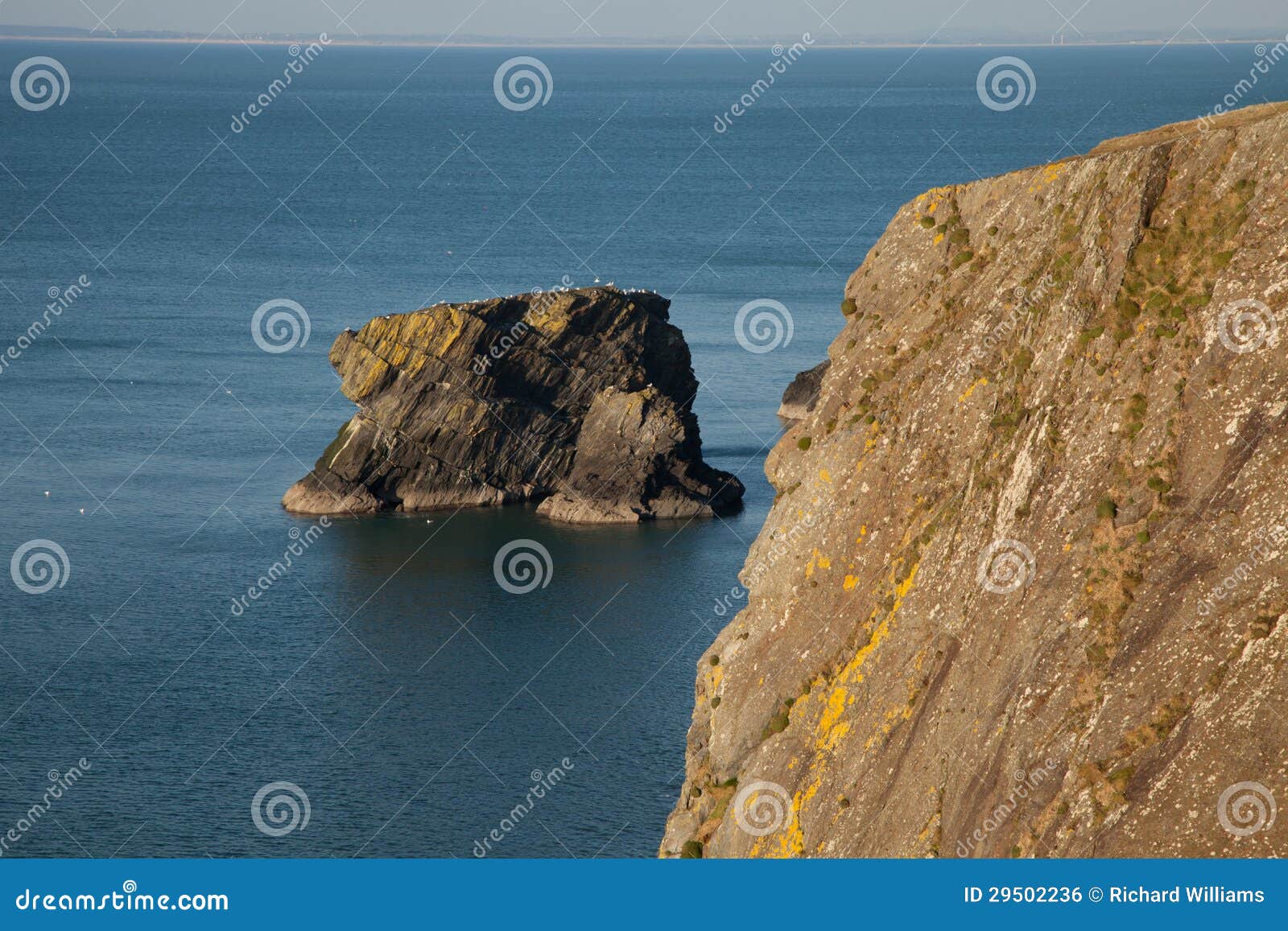 Sea stack. stock photo. Image of landscape, lichen, stack - 29502236