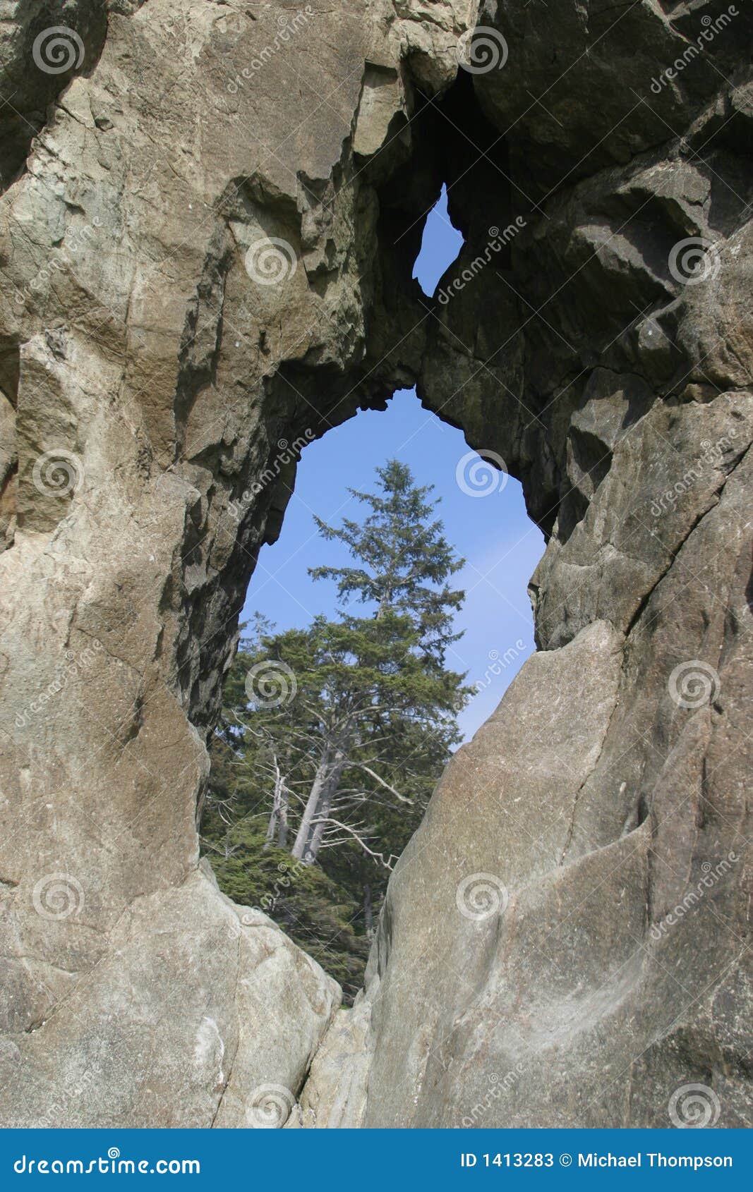 Sea Stack Arch stock image. Image of national, ruby, rock - 1413283