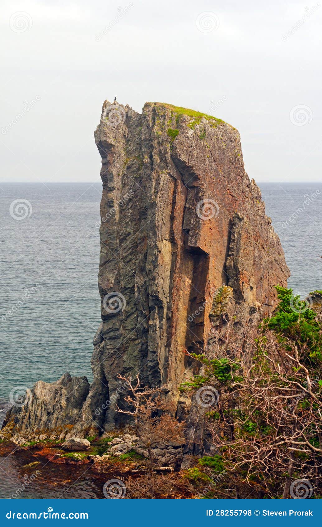 Sea Stack on the Atlantic Coast Stock Photo - Image of wilderness ...