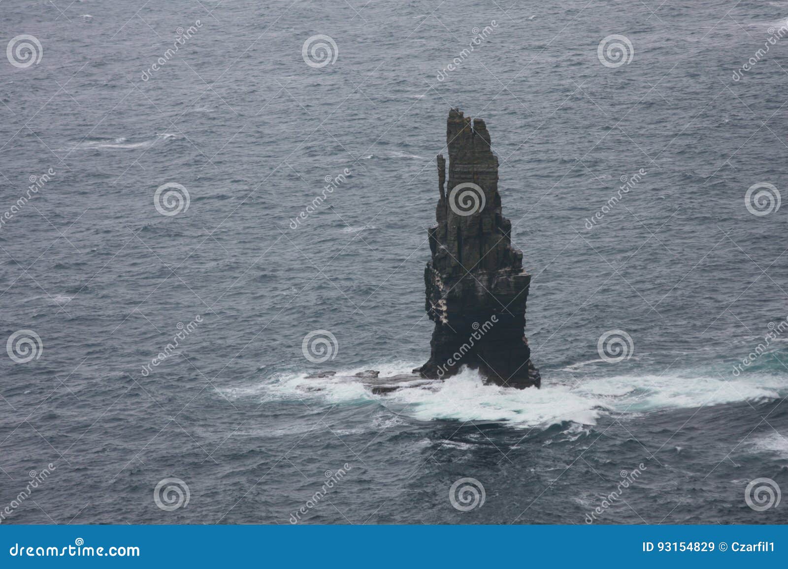 Sea stack stock image. Image of stack, unique, sailing - 93154829