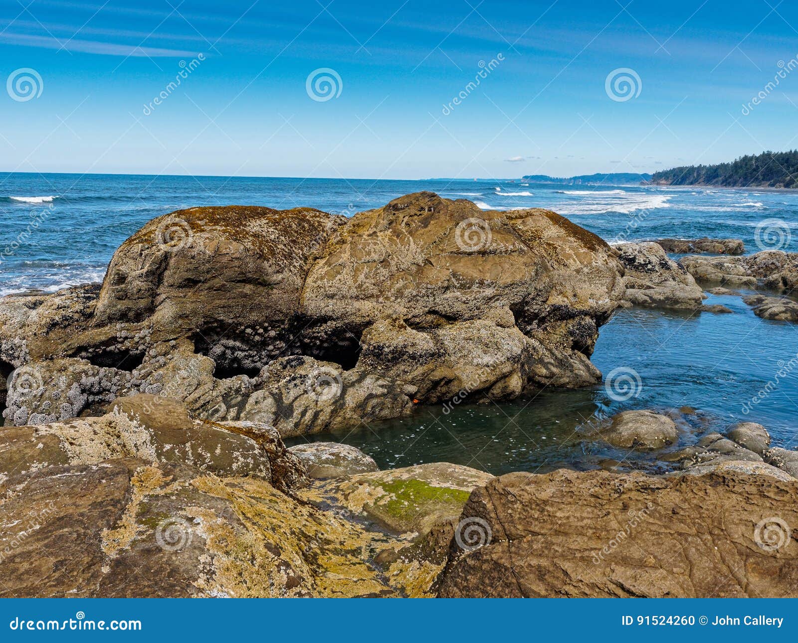 Sea Stack Low Tide stock photo. Image of formations, stack - 91524260