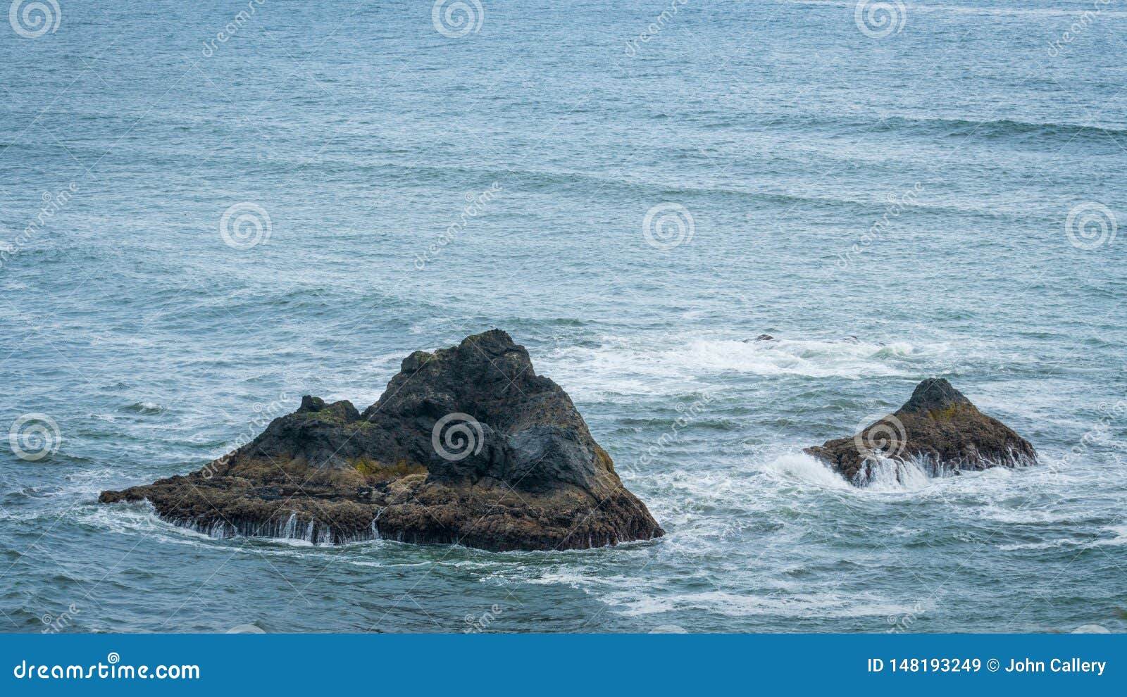 Sea Stacks in Pacific Ocean Stock Image - Image of nature, summer ...