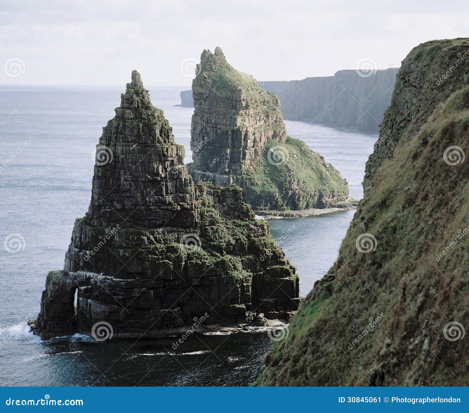 Sea stacks at coast stock image. Image of outdoors, water - 30845061