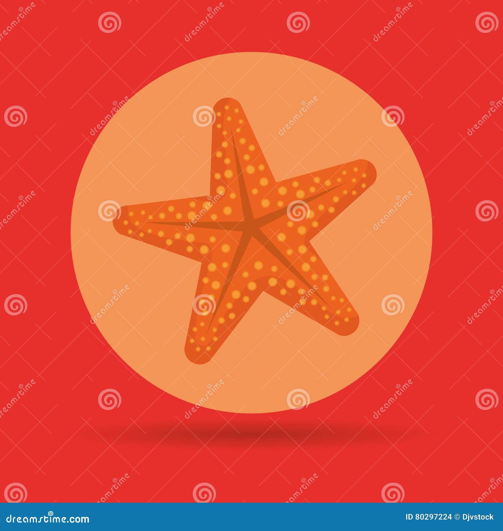 Sea star beach stock vector. Illustration of star, relaxation - 80297224