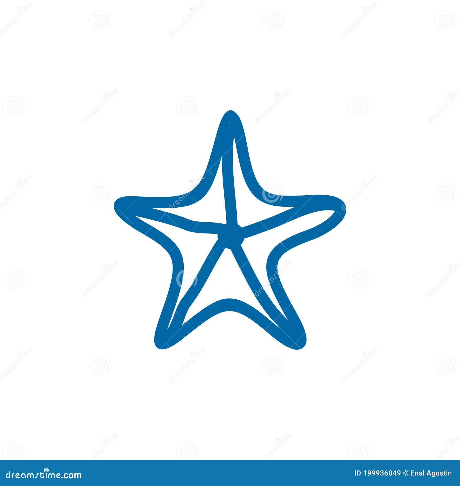 Sea Stars Icon Logo Design Template Stock Illustration - Illustration ...