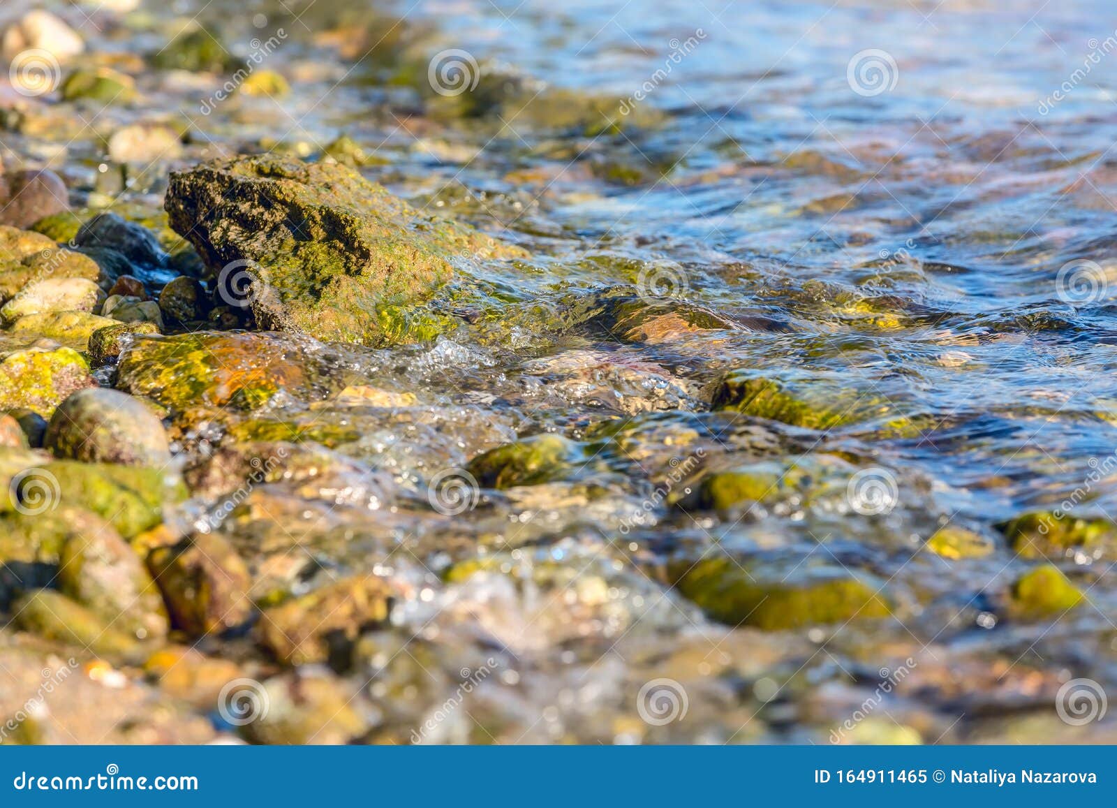 Sea Stones, Ocean, Wave, Beach Coast Stock Image - Image of scenic ...
