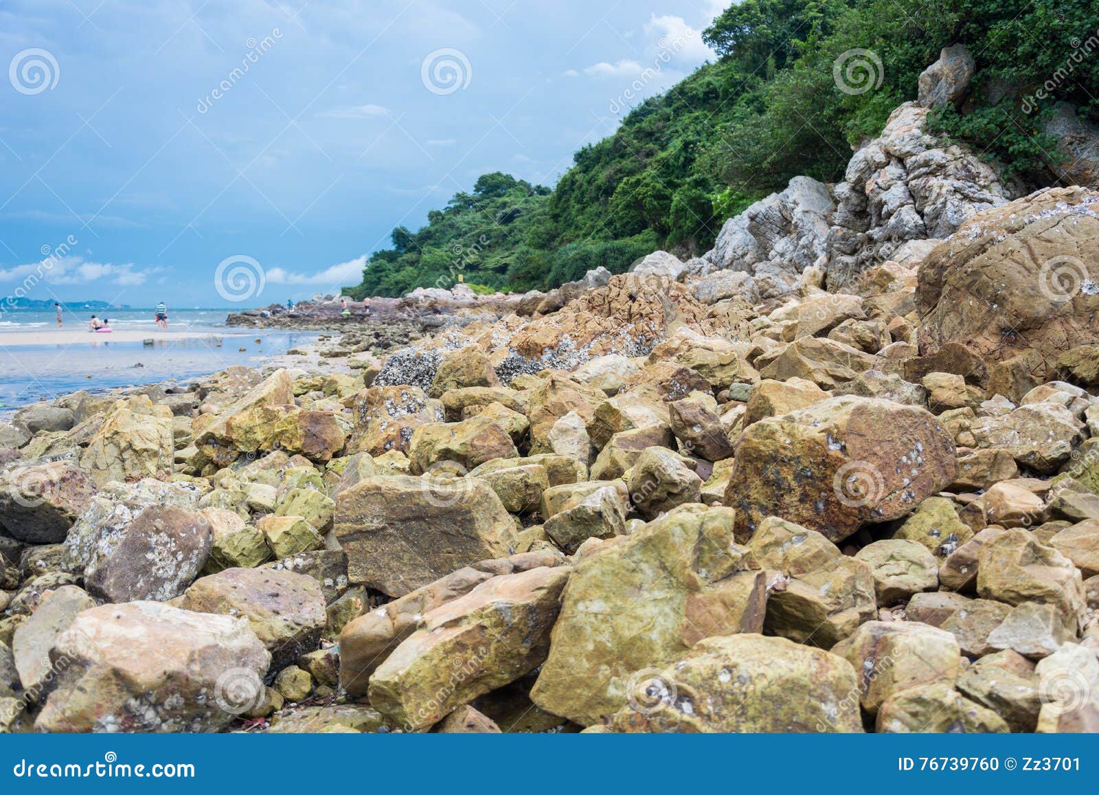 Sea stones on the seashore stock photo. Image of nature - 76739760
