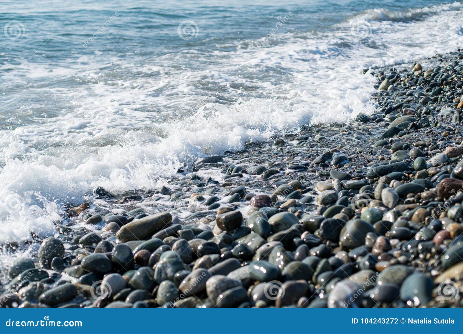 Sea stones shore stock photo. Image of landscape, detail - 104243272