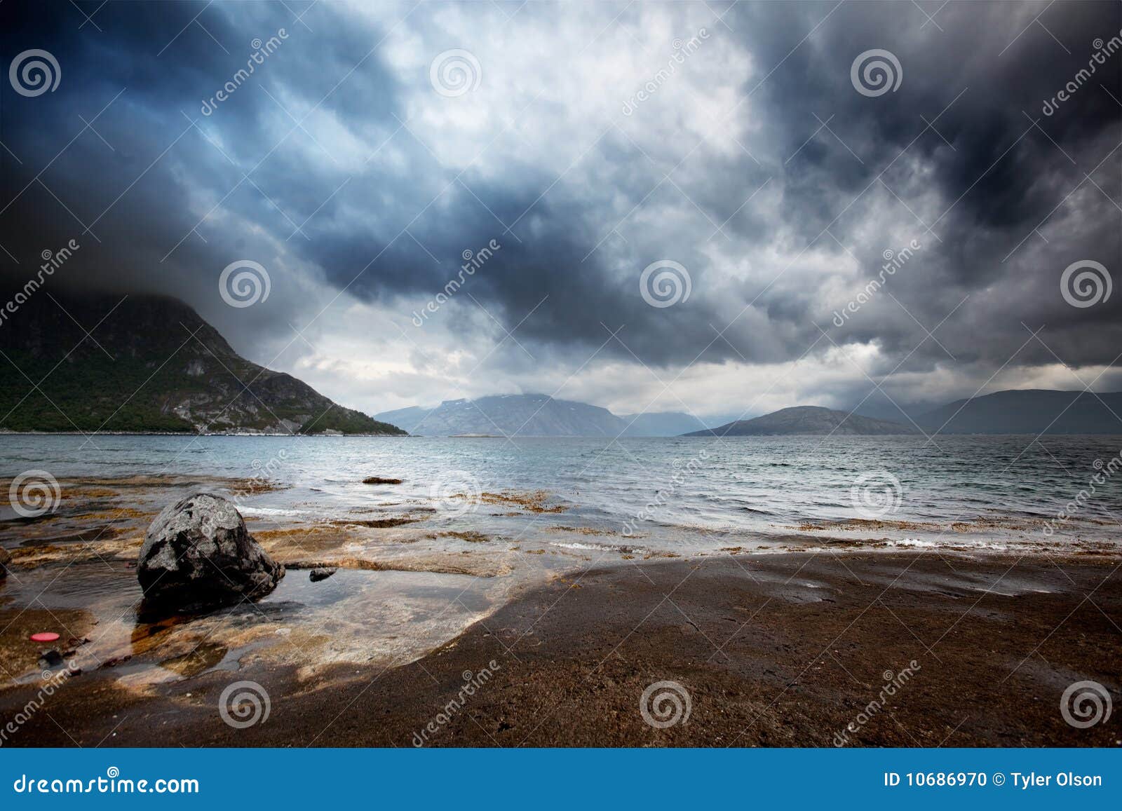 Sea Storm stock photo. Image of climate, scene, norway - 10686970