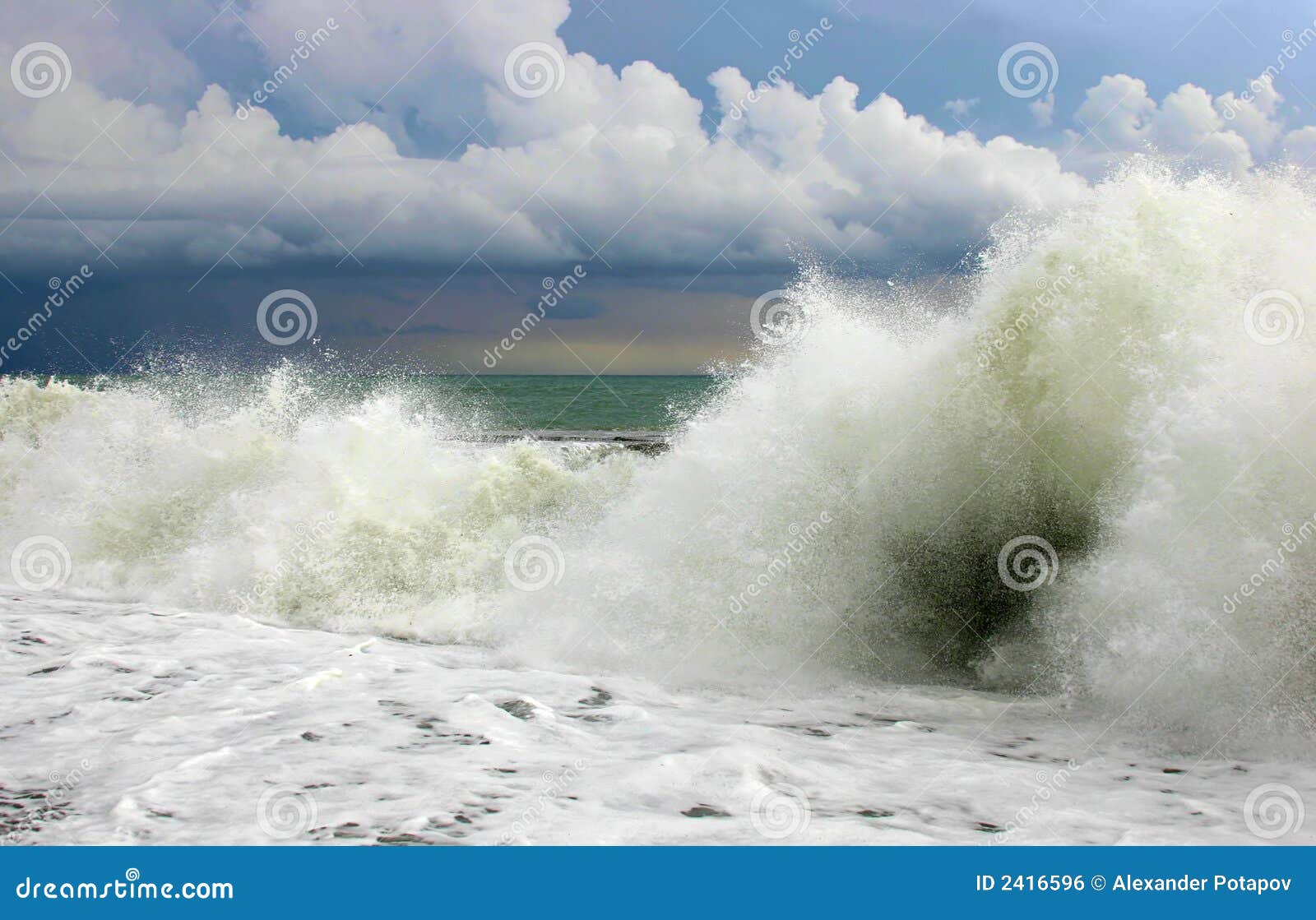 Sea storm stock photo. Image of freedom, ocean, land, environment - 2416596