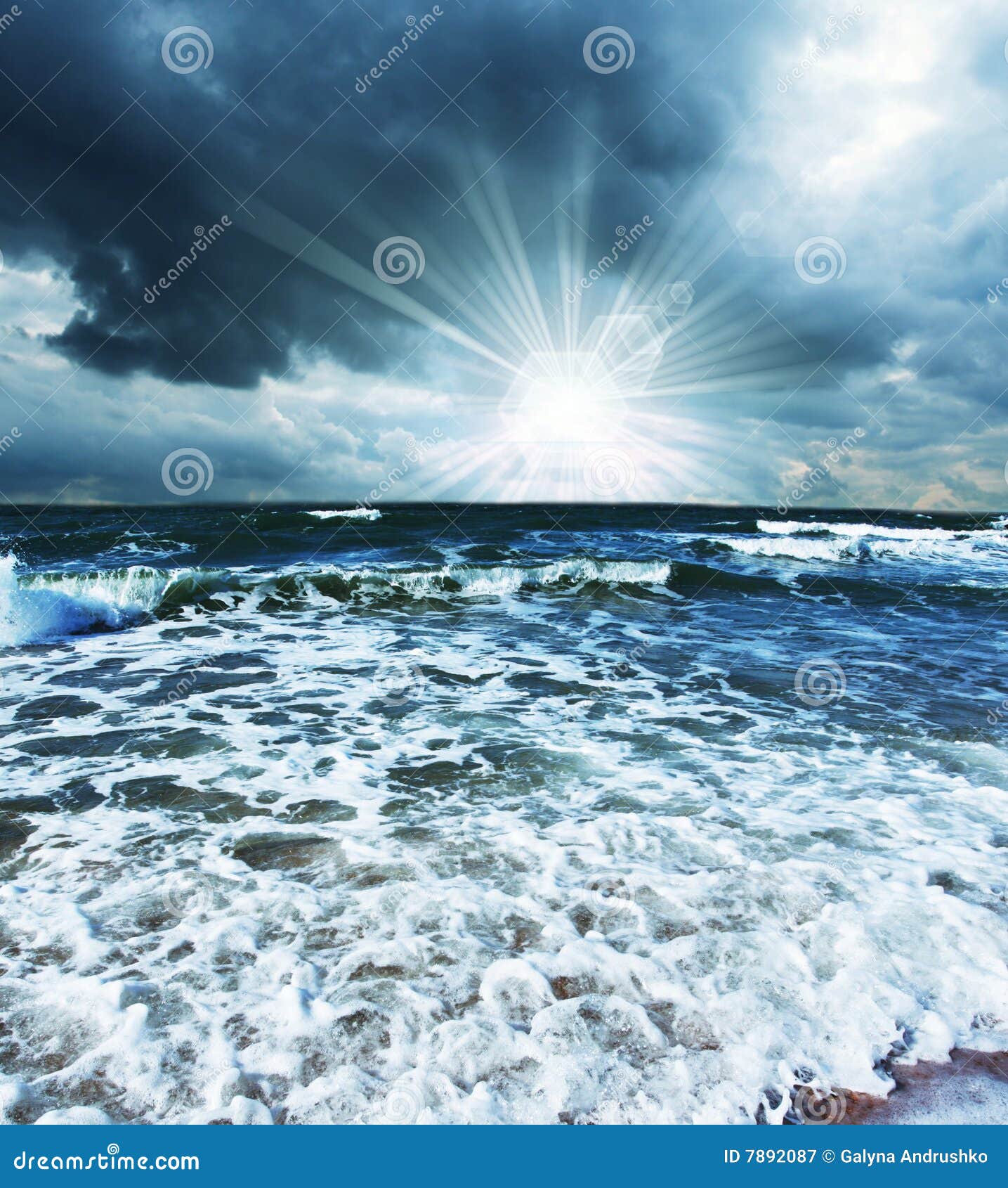 Sea storm stock image. Image of resort, summer, leisure - 7892087