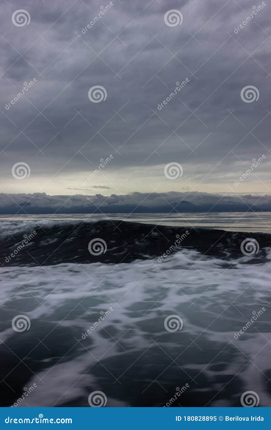 Sea during a Storm. Raging Wave in the Ocean Stock Image - Image of ...
