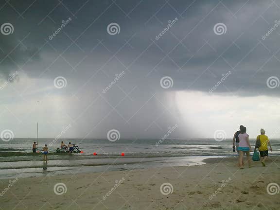 Sea storm in spring editorial stock photo. Image of beach - 58655578