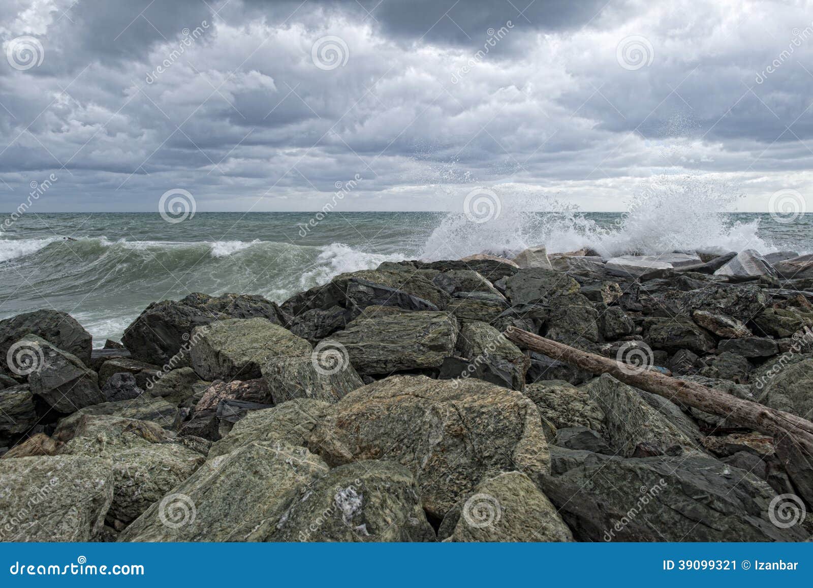 Sea Storm Tempest on the Rocks Stock Image - Image of shore, speed ...