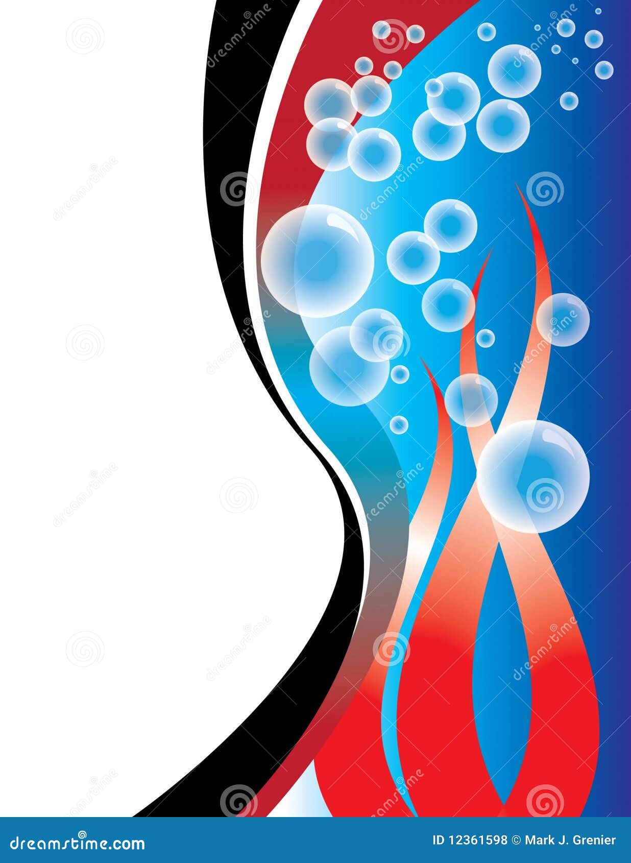 Sea Suds stock vector. Illustration of space, water, abstract - 12361598