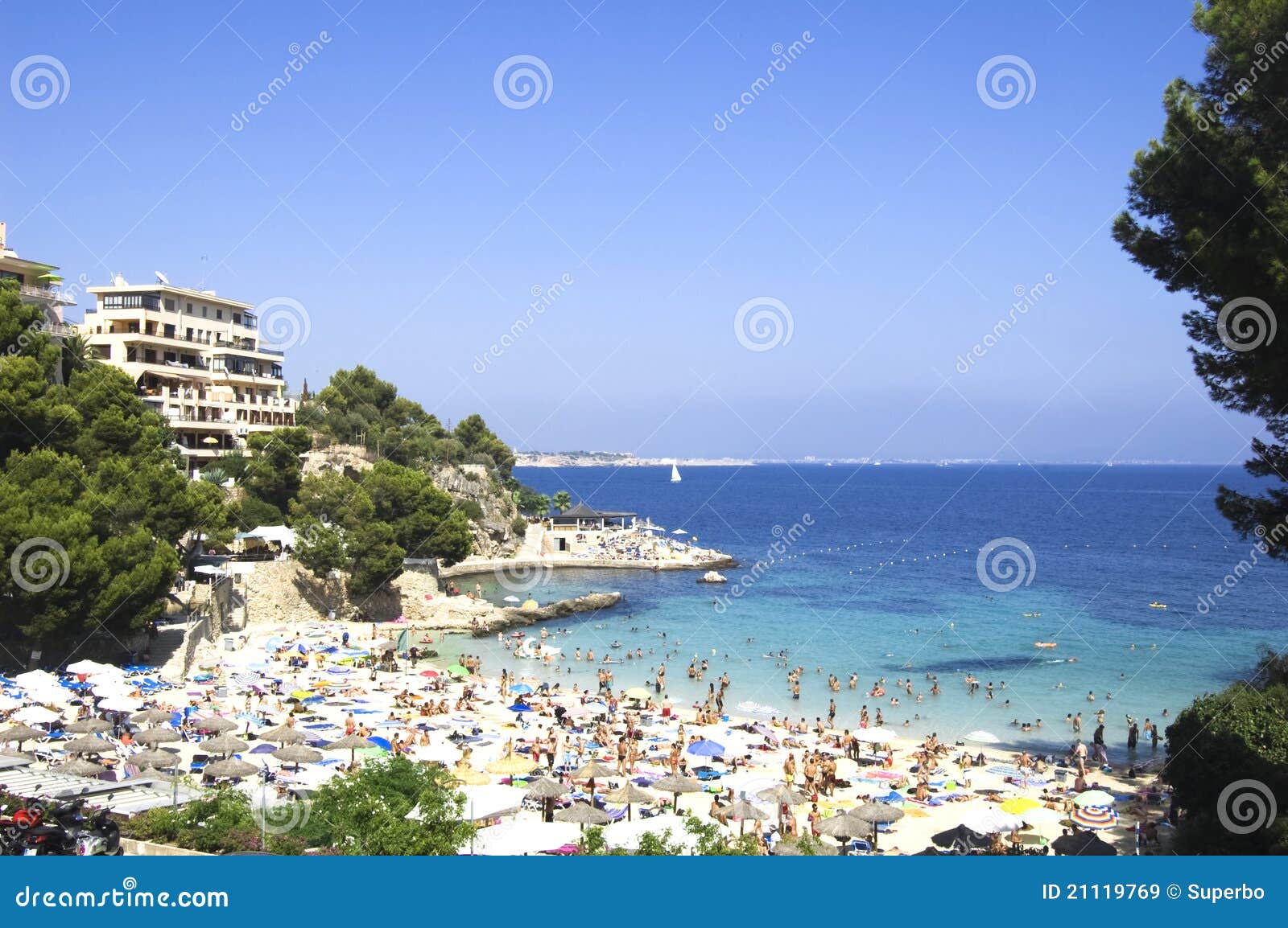 Mallorca Beach, Seaside Vacation in Spain Editorial Stock Image - Image ...