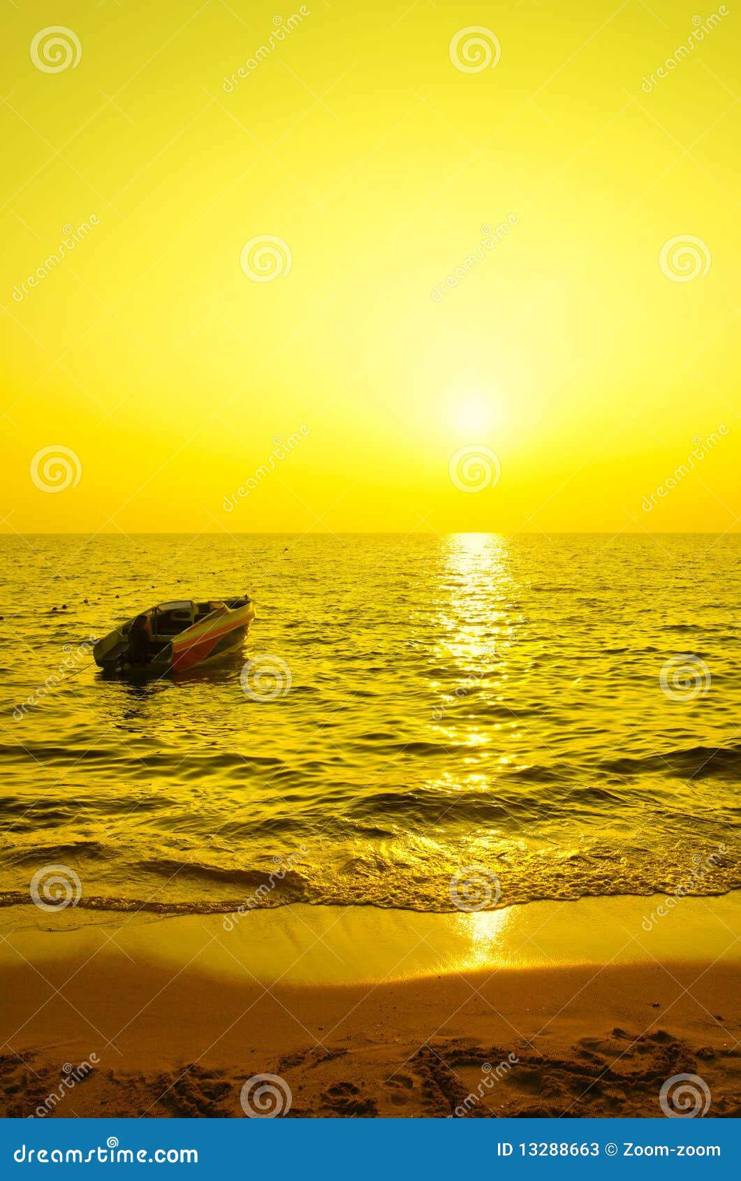 Sea at sundown stock image. Image of drive, copyspace - 13288663