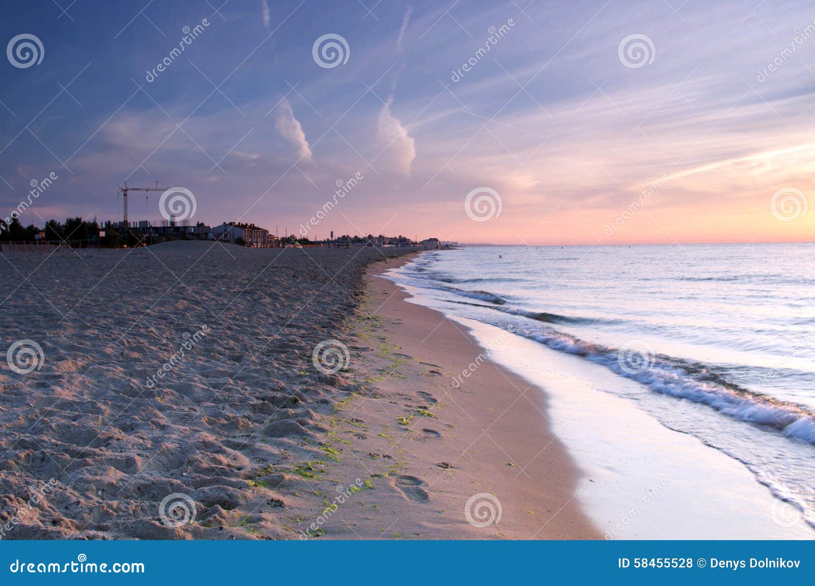 Sea sunrice stock photo. Image of ocean, night, coast - 58455528