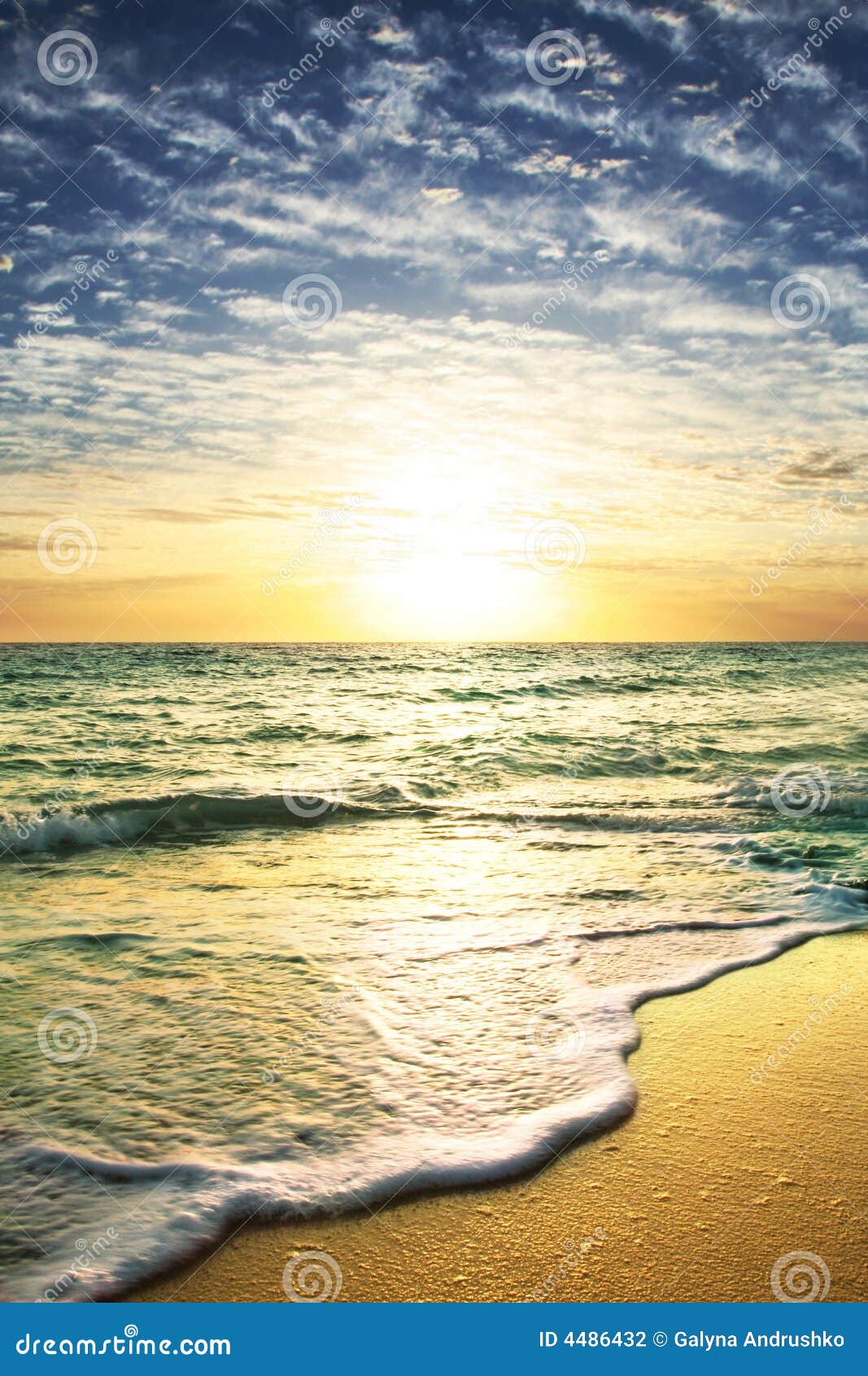 Sea sunset stock photo. Image of water, ocean, coastlines - 4486432