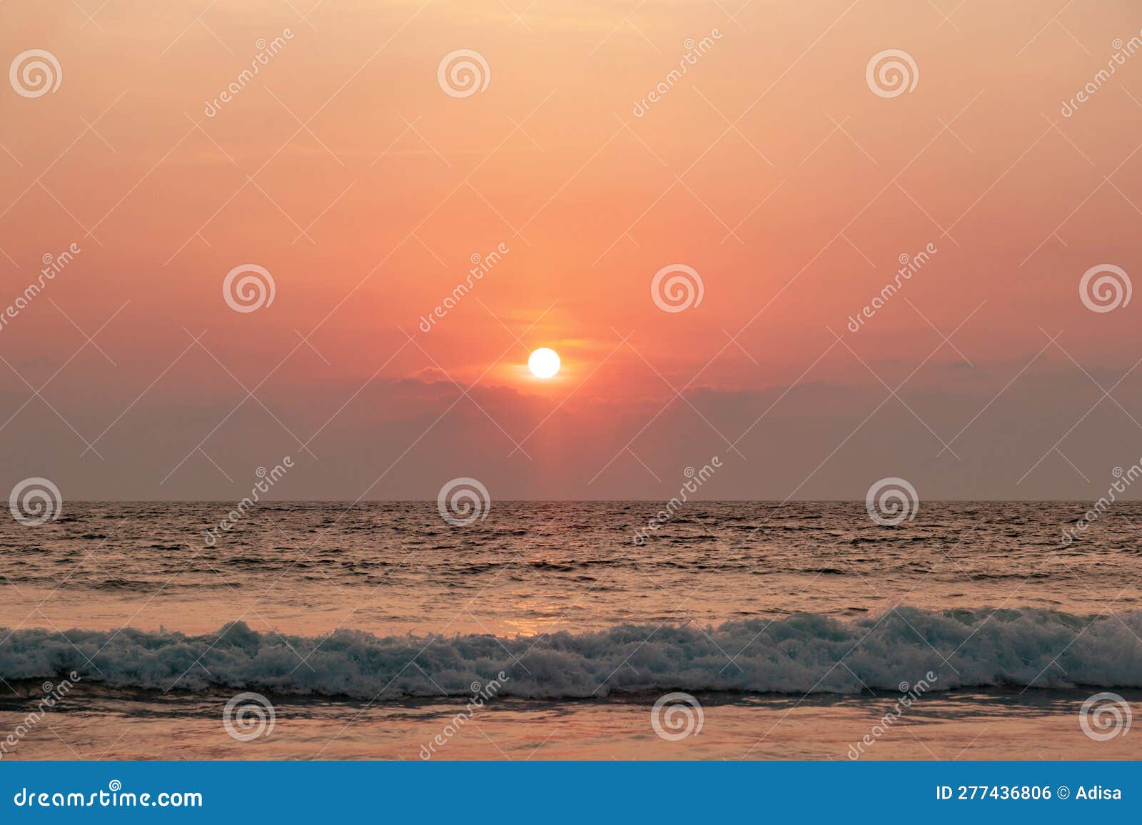 Sea sunset stock photo. Image of ocean, sundown, colours - 277436806