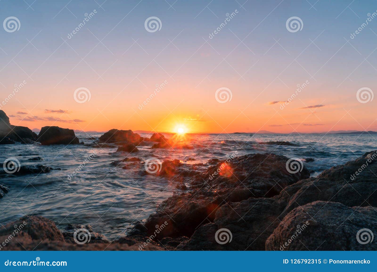 Sea and Sunset Cliffs stock image. Image of explore - 126792315