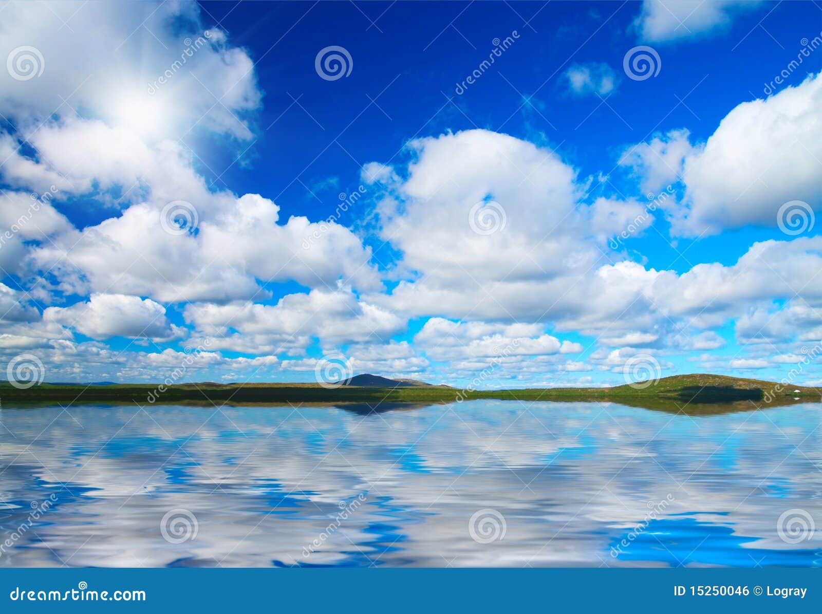 Sea sunset idyll stock photo. Image of summer, golden - 15250046