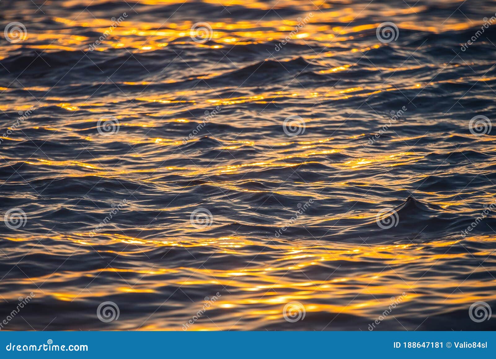 Sea Sunset and Ocean Ripples Waves As Water Texture Background Stock ...