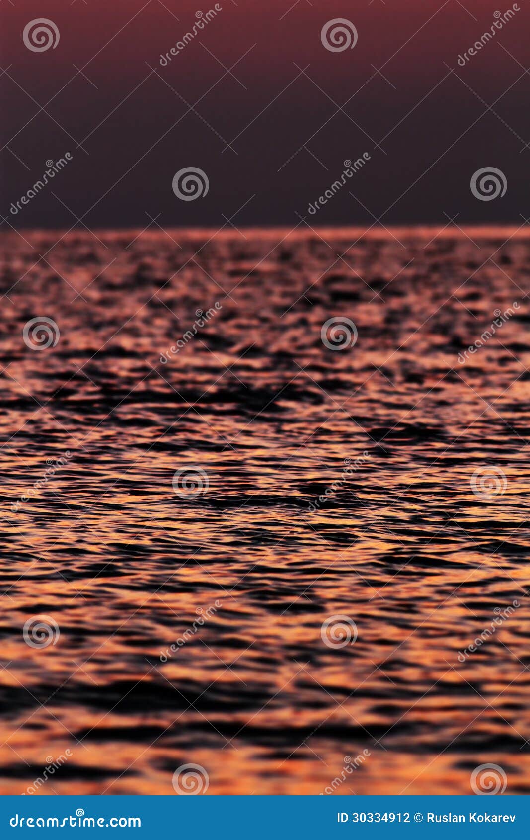 Sea after sunset. stock photo. Image of night, ocean - 30334912