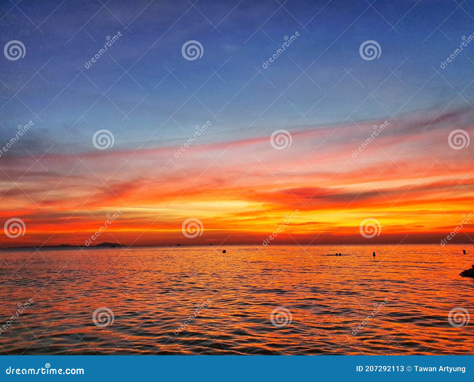 Bule Ocean And Sky On Wood Texture Royalty-Free Stock Photo ...