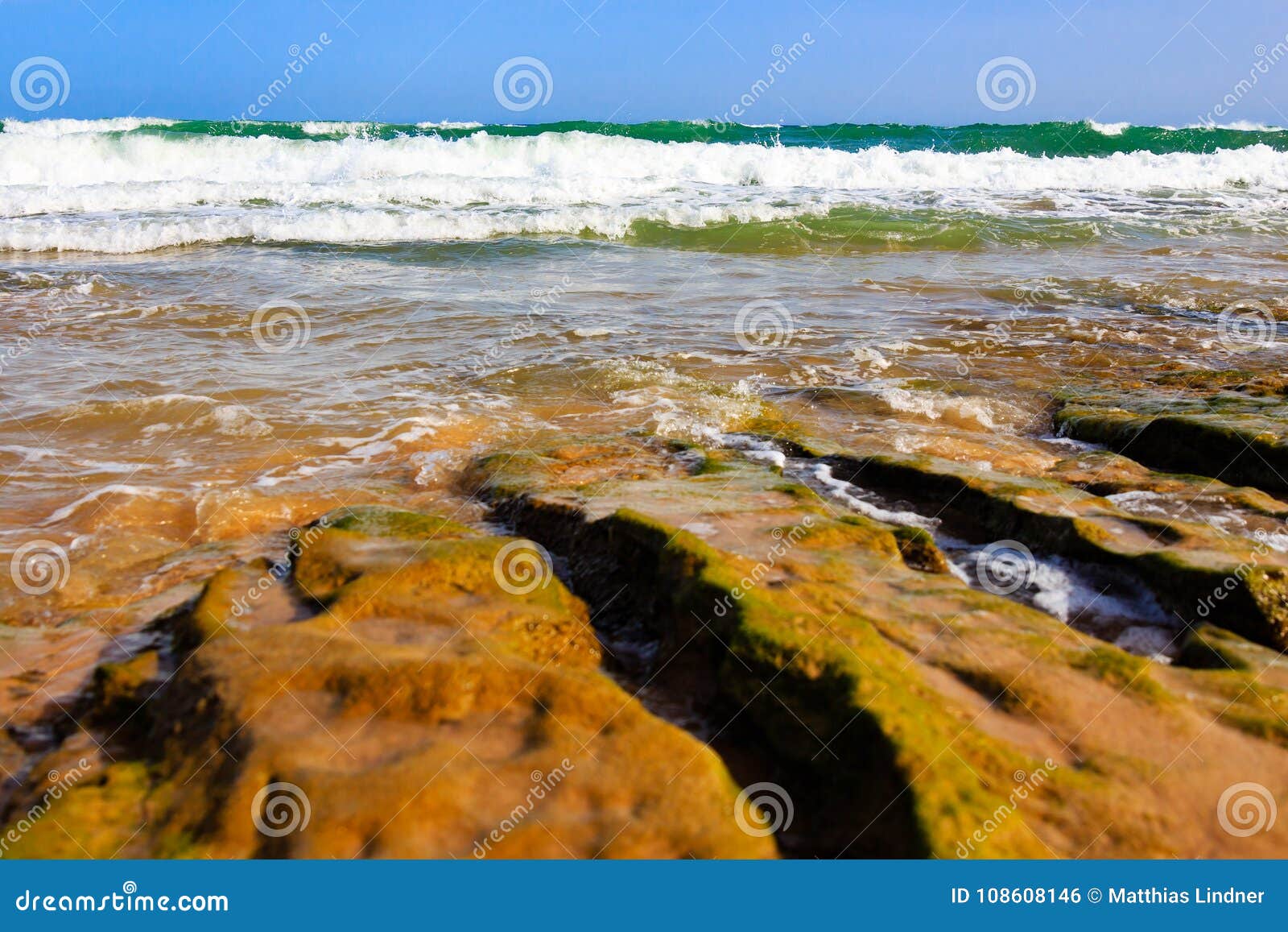 Sea Surf and Spray on the Beach Stock Photo - Image of seascape ...