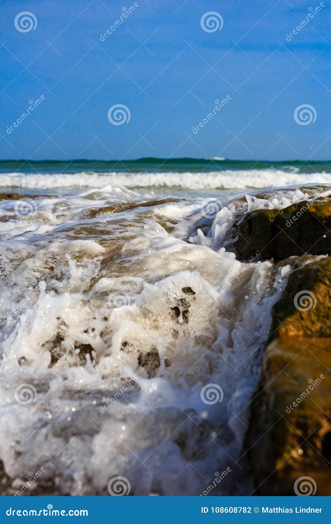 Sea Surf and Spray on the Beach Stock Photo - Image of rough, outdoor ...