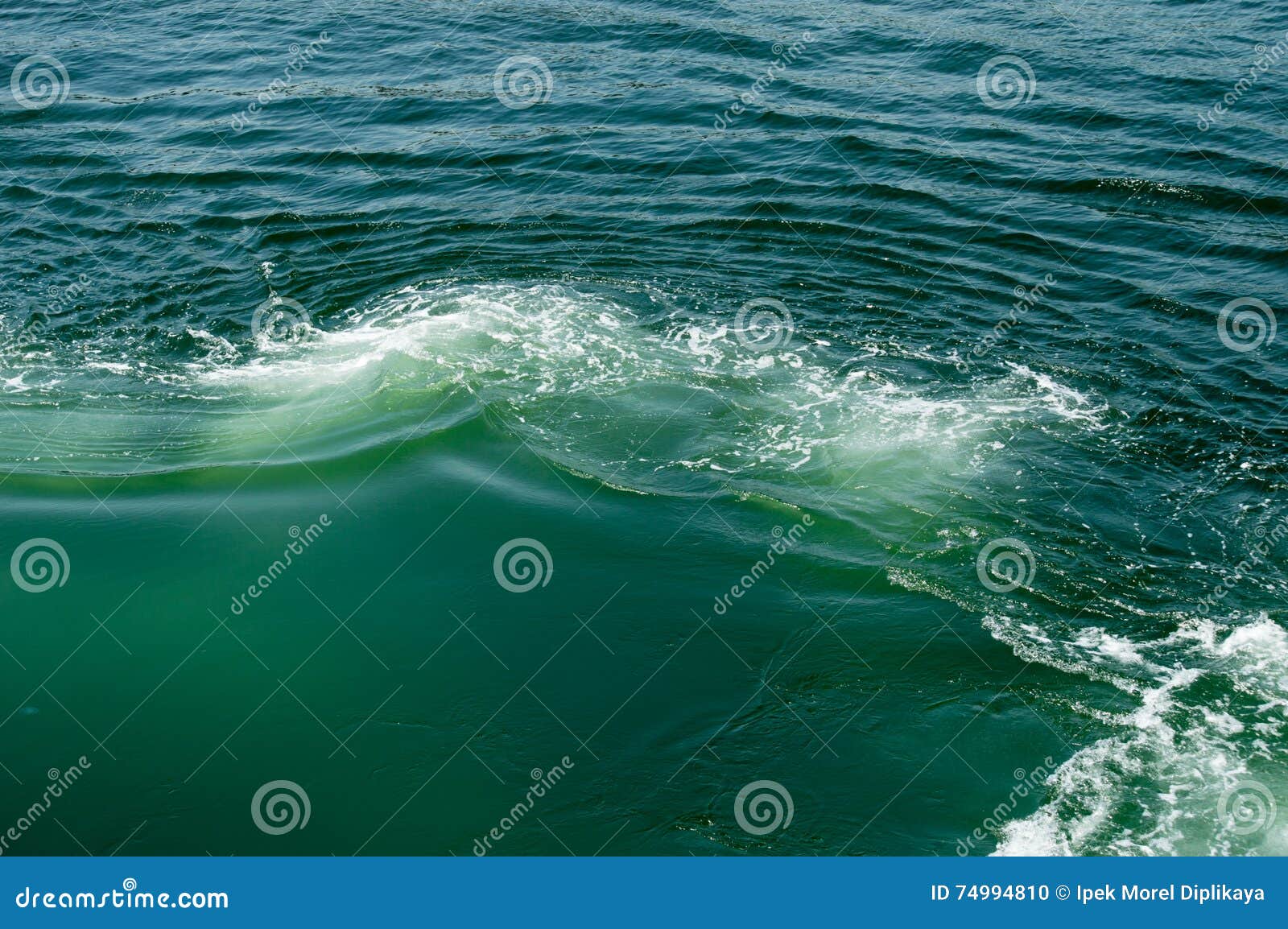 Sea Surface with Waves stock photo. Image of summer, green - 74994810