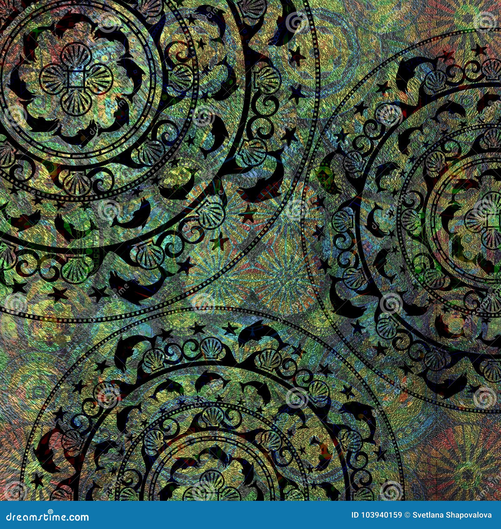 Sea Team Background Shape Geometric Stock Illustration - Illustration ...