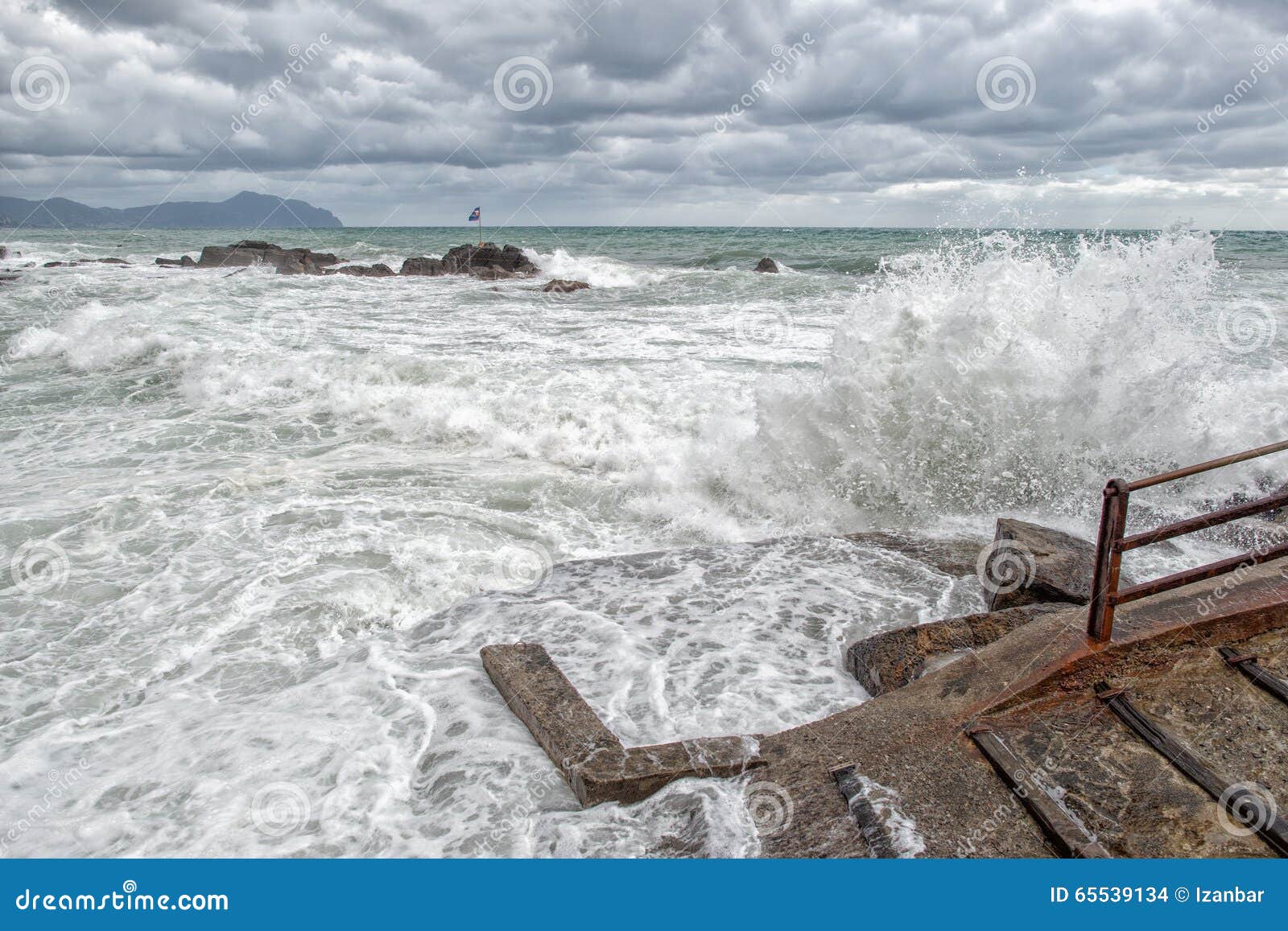 Sea in tempest on rocks stock photo. Image of shore, jetty - 65539134