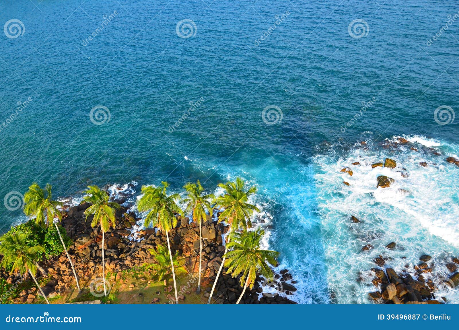 Sea from the top stock image. Image of rocks, head, rocky - 39496887