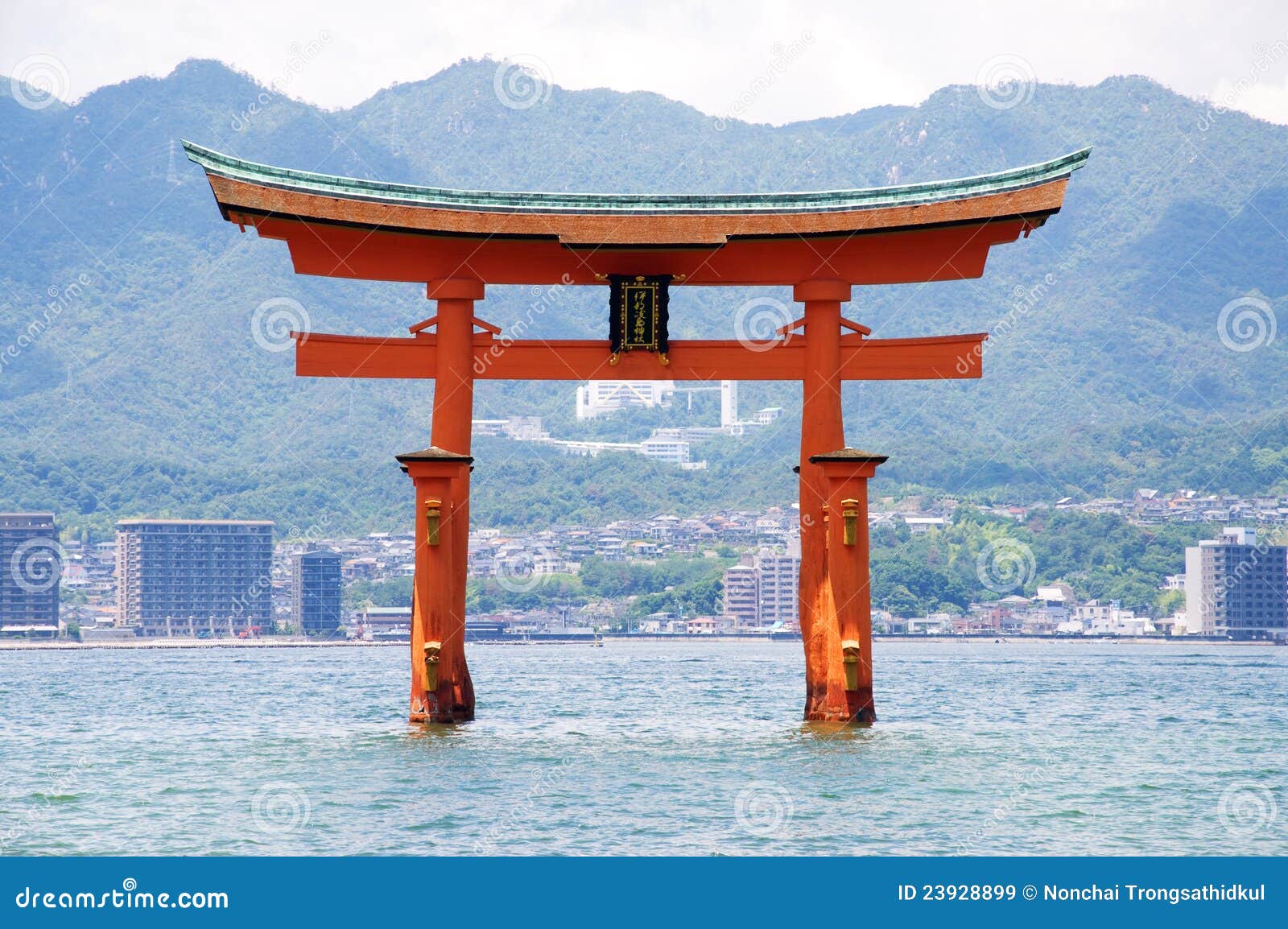 Sea Torii stock image. Image of symbol, culture, gate - 23928899