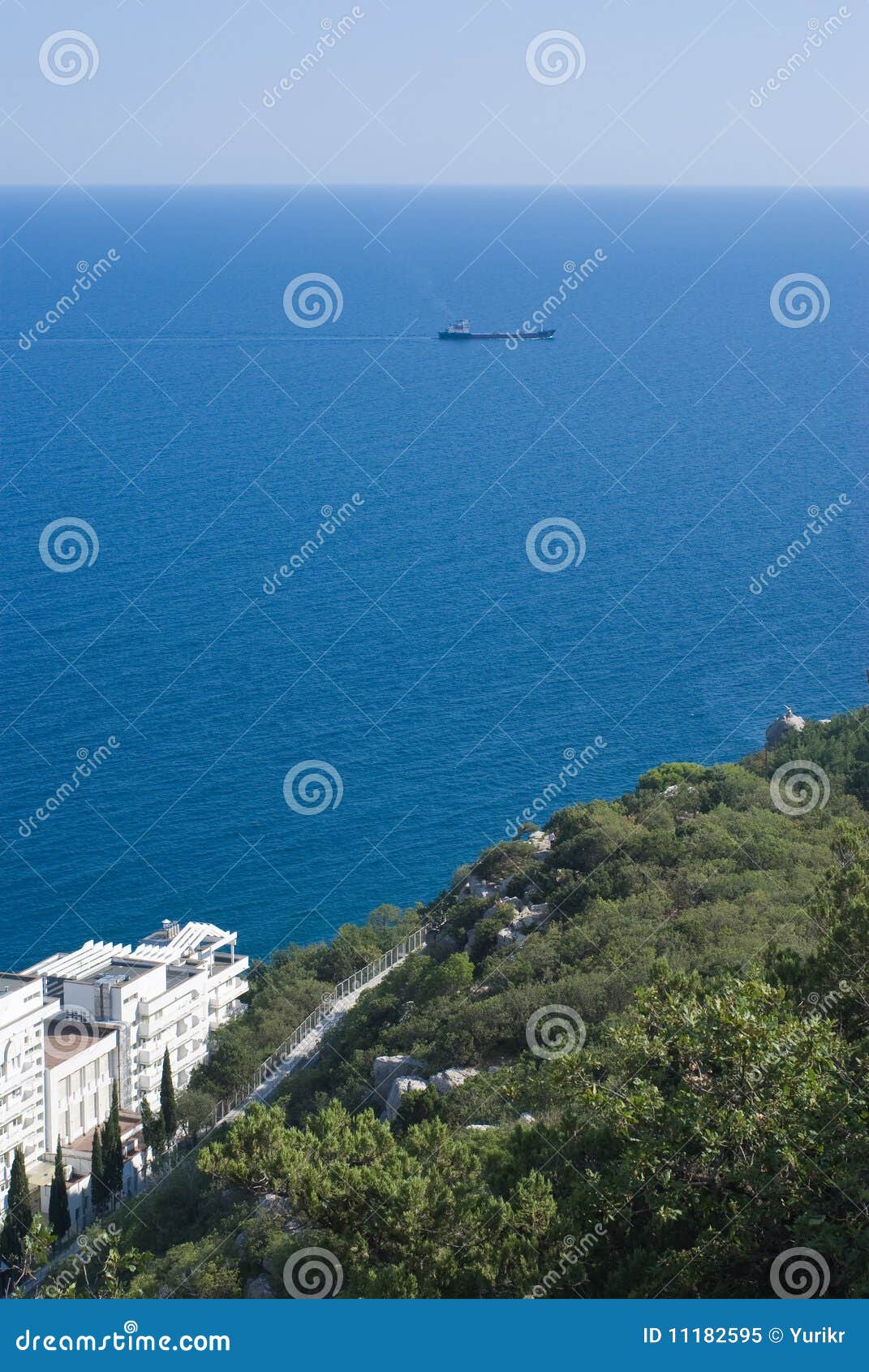 Sea track stock image. Image of route, sanatorium, horizon - 11182595
