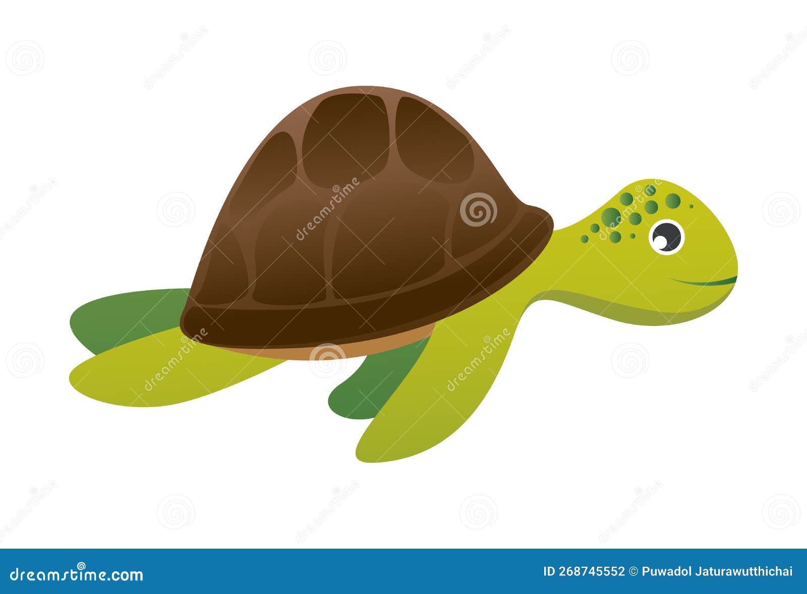 Sea Turtle Cartoon Character . Vector Stock Vector - Illustration of ...