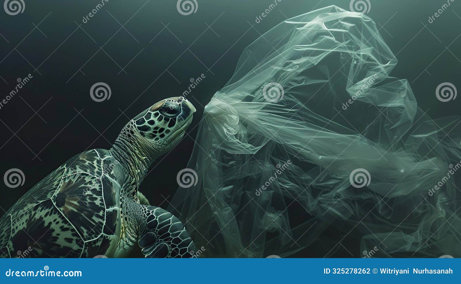 Sea Turtle Caught in Plastic Pollution Stock Illustration - Illustration of greenpeace, impact ...