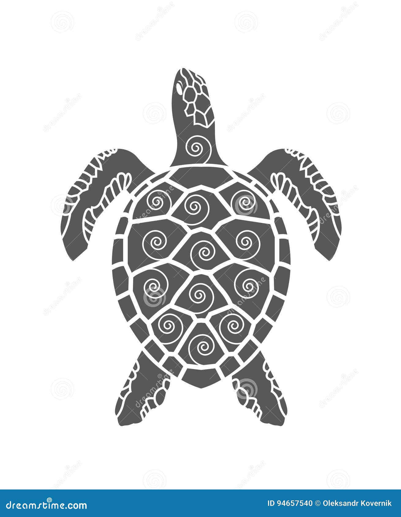 Sea turtle icon stock vector. Illustration of white, amphibian - 94657540