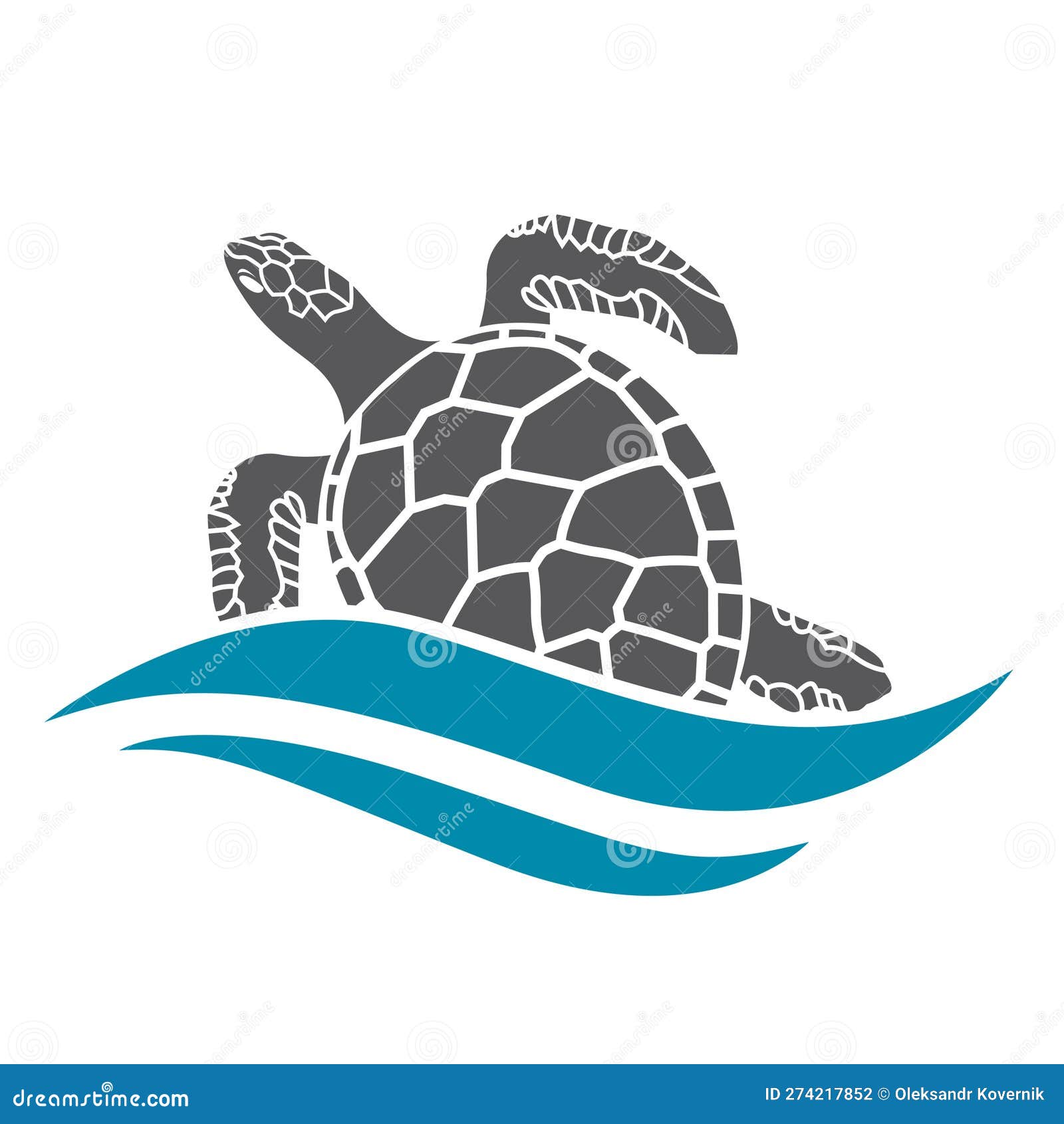 Sea Turtle Icon In Cartoon Style Isolated On White Background. Sea ...