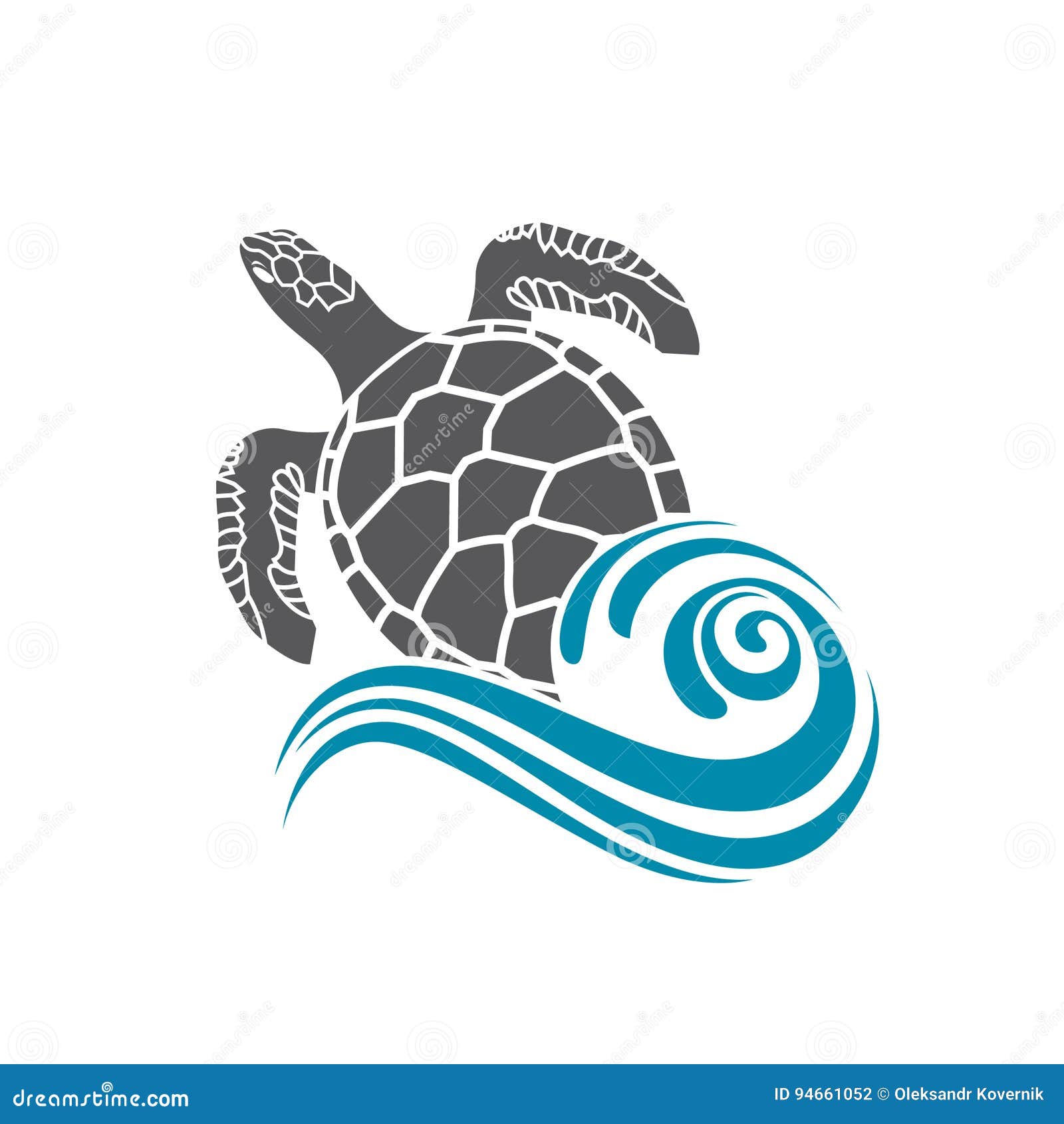 Sea turtle icon stock vector. Illustration of beach, ocean - 94661052