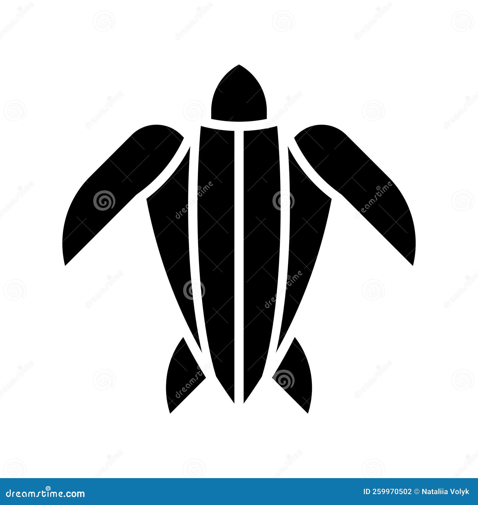 Sea Turtle Logo stock vector. Illustration of shell - 259970502