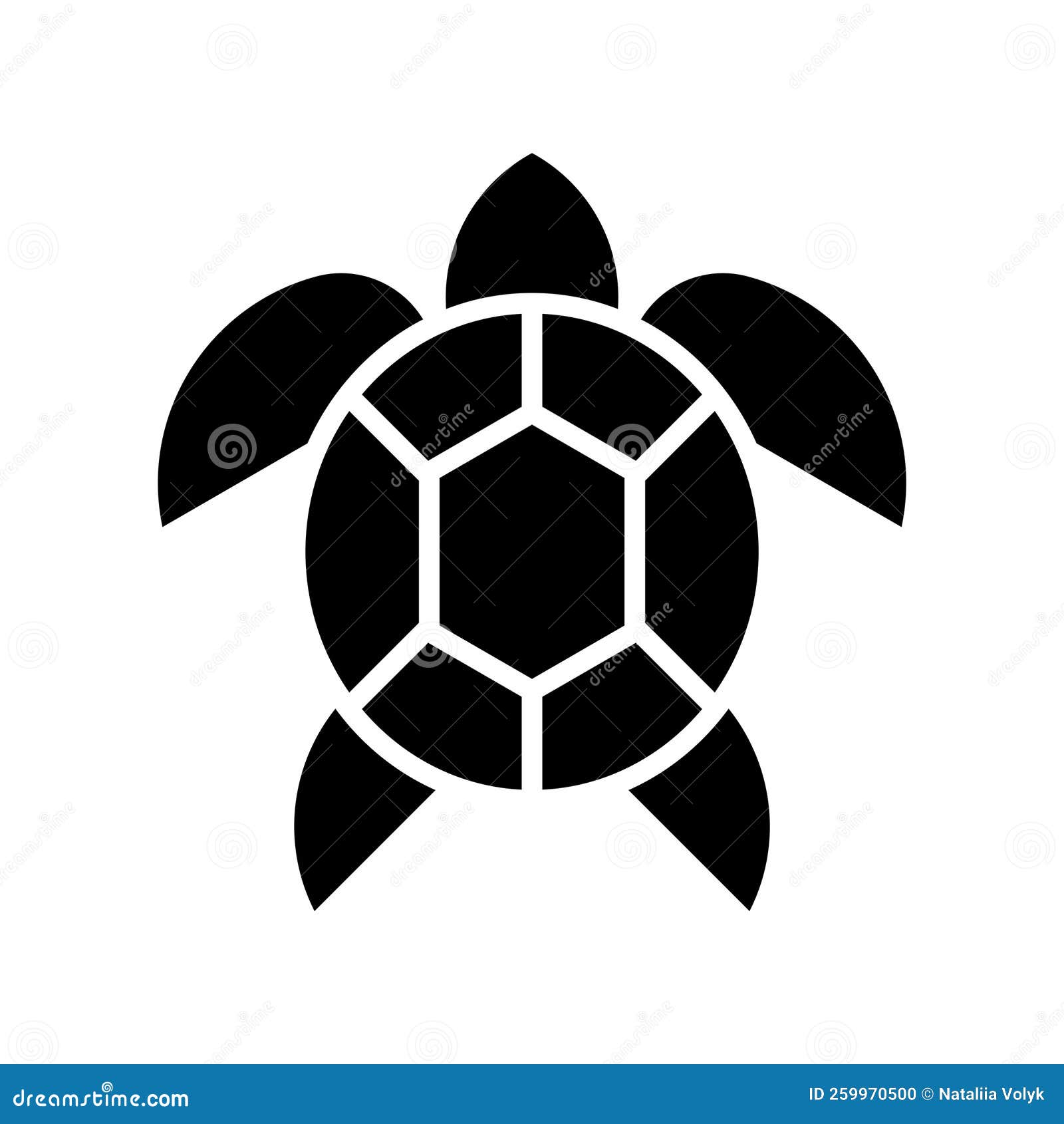 Sea Turtle Logo stock vector. Illustration of shell - 259970500